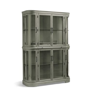Cheval Bar Cabinet with Touch Lighting & Adjustable Glass Shelves in ...