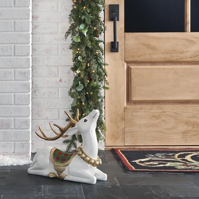 Festive Jingle Bell Deer | Frontgate