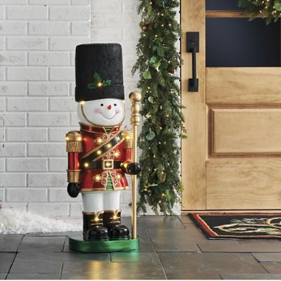 LED Snowman Soldier | Frontgate