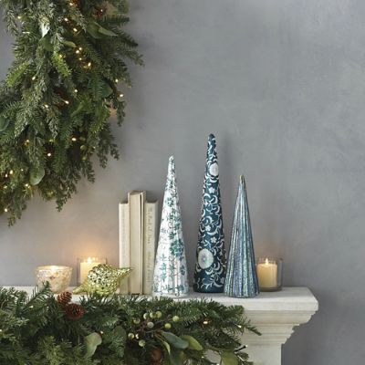 Bleu Heirloom Glass Tree Trio | Frontgate