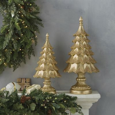 Snow Glitter Decorative Tree | Frontgate