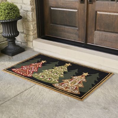 Christmas Forest Door Mat | Frontgate