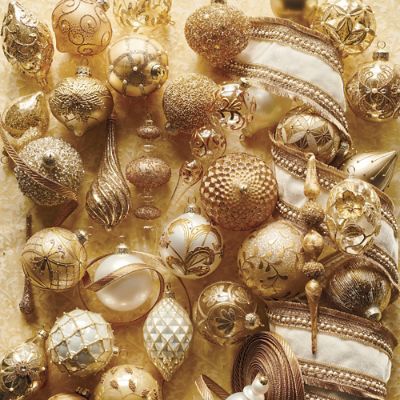 Gilded Glamour 54-piece Ornament Collection | Frontgate