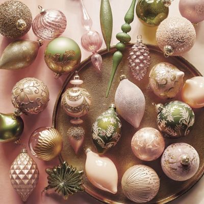 Vintage Magnolia 30-piece Ornament Collection | Frontgate