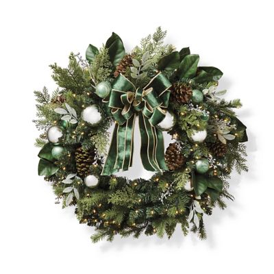 Holiday Deluxe Wreath with Bow | Frontgate