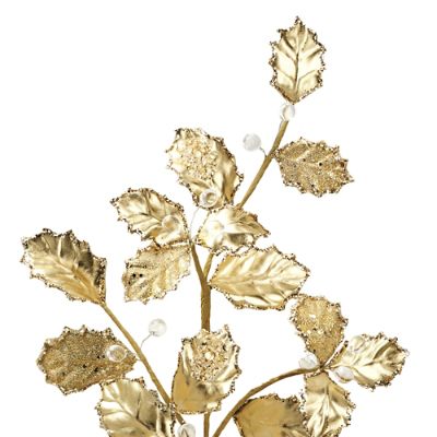 Gilded Holly Spray Stems, Set of Six | Frontgate