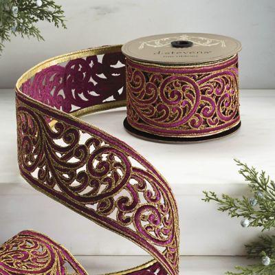 Metallic Scroll Ribbon | Frontgate
