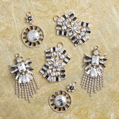 Crystal Deco Nouveau Ornaments Set of Six | Frontgate