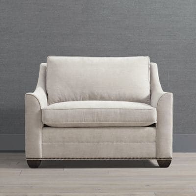 Warren Chair-and-a-Half Twin Sleeper with Feather Down Cushions ...