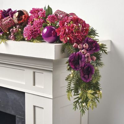 Bejeweled Botanical Garland | Frontgate