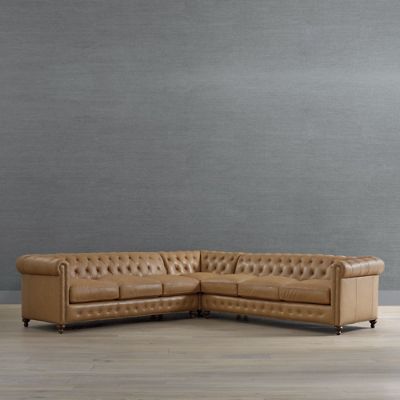 Logan Chesterfield 3-pc. Sofa Sectional | Frontgate