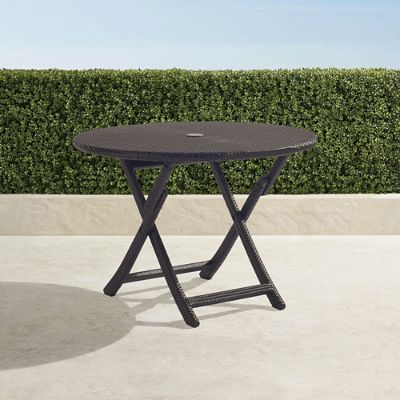 Café Contract-Grade Round Folding Table | Frontgate