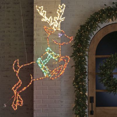 LED Leaping Reindeer | Frontgate