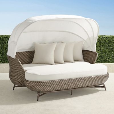 Malia Daybed with All-Weather Wicker & Fade-Resistant Cushions
