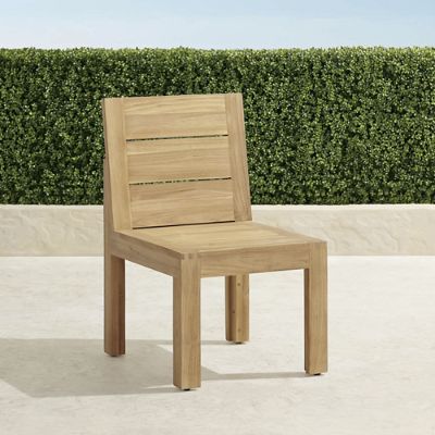 Boretto Teak Dining Side Chairs. Set of Two | Frontgate