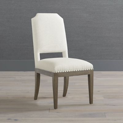 Ainsley Dining Chair with Nailhead Trim & Upholstered Open-Back Design