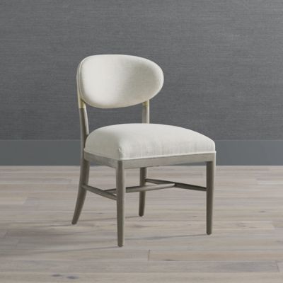 Gwyneth Dining Chair with Metal Detail & Performance Fabric Upholstery