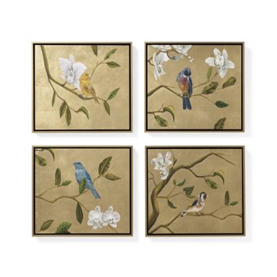 Feeling Free Gicl e Prints with Gold Leaf & Floating Wood Frames