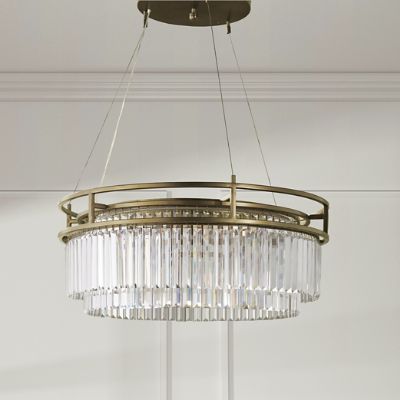 Giovanna Round Crystal Chandelier | Frontgate