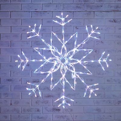 Stellar Snowflake Lighted Display with Remote-Controlled LED Lights ...