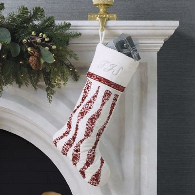 Peppermint Swirl Tree Stocking | Frontgate