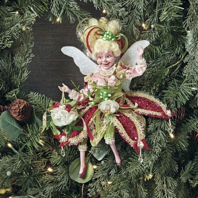 Mark Roberts Kiss Me Under the Mistletoe Fairy with Hand-Placed ...