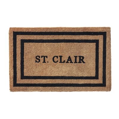 Double Border Personalized Door Mat | Frontgate