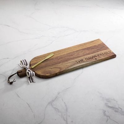 Rory Bevel Long Board with Handle & Custom Family Name Personalization