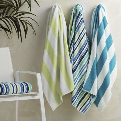 Frontgate Resort Collection™ Laguna Stripe Beach Towels, Set of Four | Frontgate