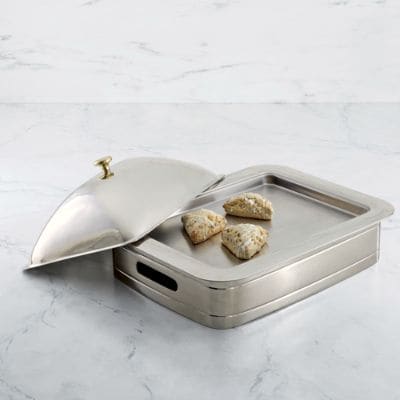 Hot/Cold Rectangular Stainless Steel Tray with Thermosensitive Core for ...