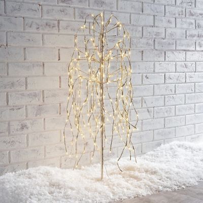 Metallic Willow Pathway Lights | Frontgate