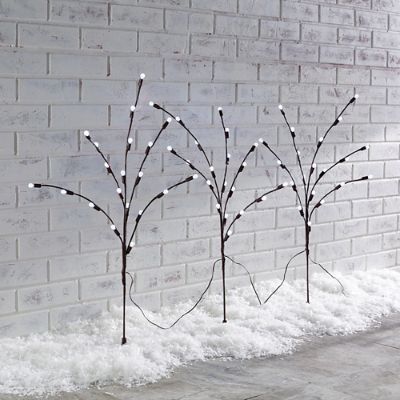 LED Pathway Twigs, Set of Three | Frontgate