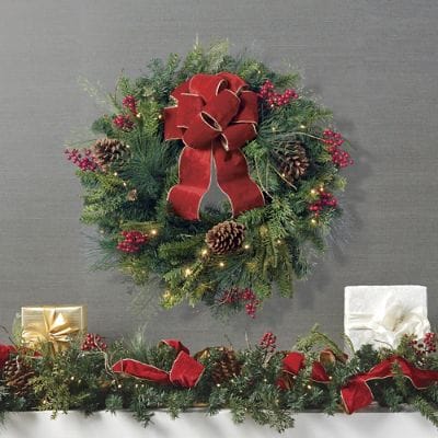 Christmas Cheer Greenery Mantel Bundle | Frontgate