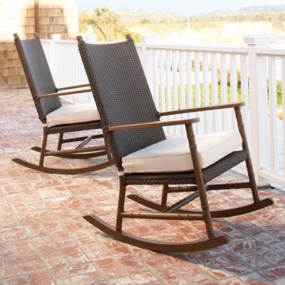 Hampton Wicker Rocker | Frontgate