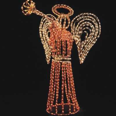 Outdoor Lighted Angel 6-ft. Display | Frontgate