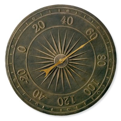 Sunburst Clock and Thermometer | Frontgate