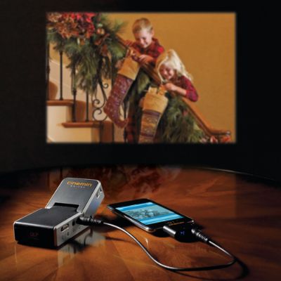 Cinemin Swivel Portable Projector | Frontgate