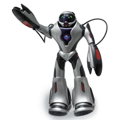 Silver Voice-activated Toy Robot | Frontgate