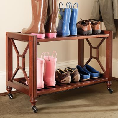 Rolling Shoe Rack | Frontgate