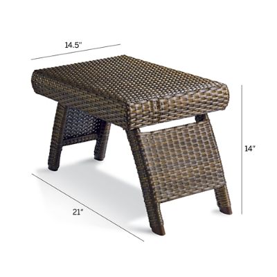 Balencia Bronze Rectangular Side Table | Frontgate