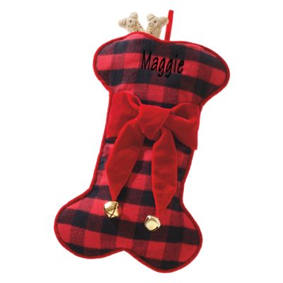 Bone-shaped Holiday Stocking | Frontgate