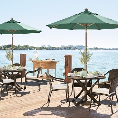 Cafe Curved Back Stacking Chairs, Set of Four | Frontgate