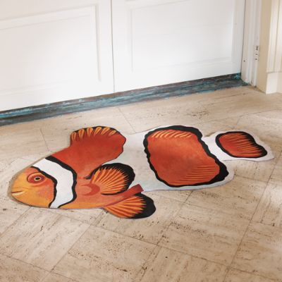Hand-felted Fish Mats | Frontgate