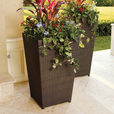 Brantley Woven Planter | Frontgate