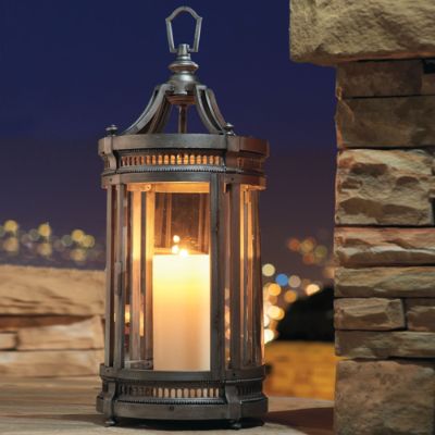 Refined Beaded Lantern | Frontgate