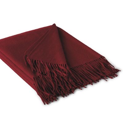 Woven Cashmere Throw in Juniper Berry | Frontgate