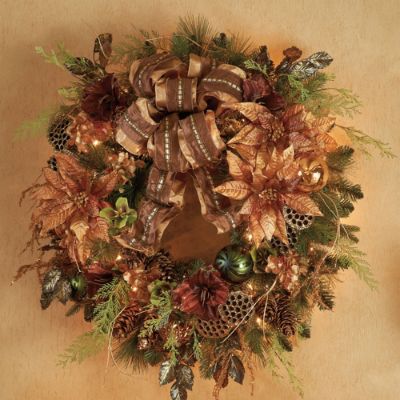 Verona Pre-lit Wreath | Frontgate