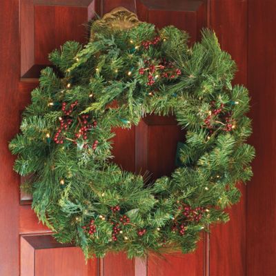 Cordless Lighted Wreath