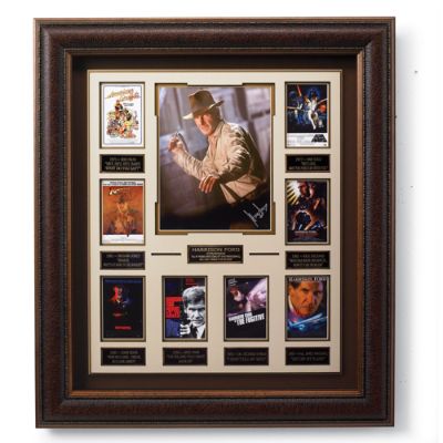 Harrison Ford Autographed Movie Collage | Frontgate