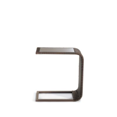 Palermo Glass-overlay Slider Table | Frontgate